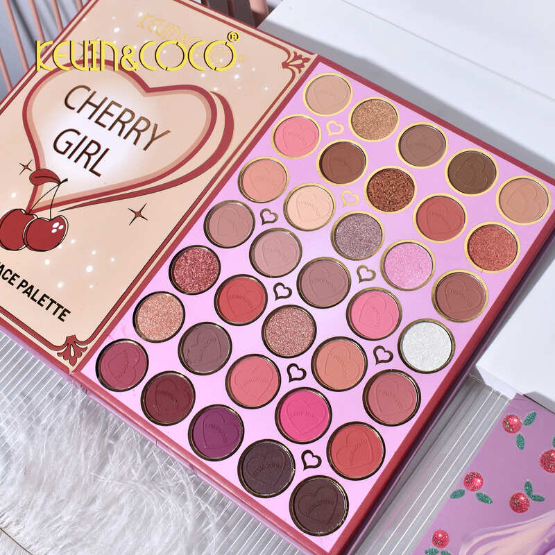 KEVIN&COCO PALETA DE SOMBRAS PARA OJOS Y ROSTRO CHERRY GIRL DE 82 ...